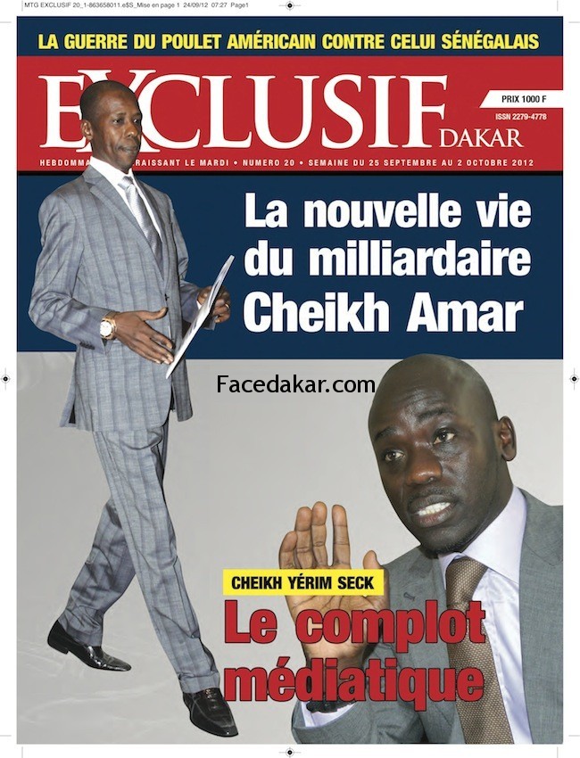 L'édito" du magazine Exclusif consacré à Cheikh Yérim Seck.