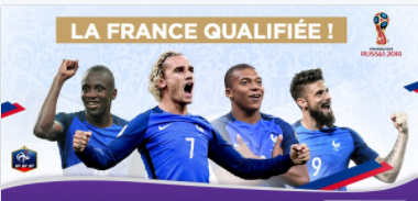 La France est qualifiée pour la Coupe du Monde 2018