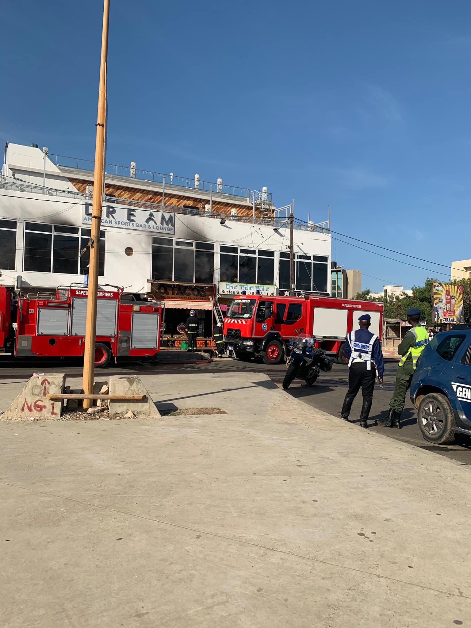 Rond-point Ngor : Le Dream Lounge a pris feu...
