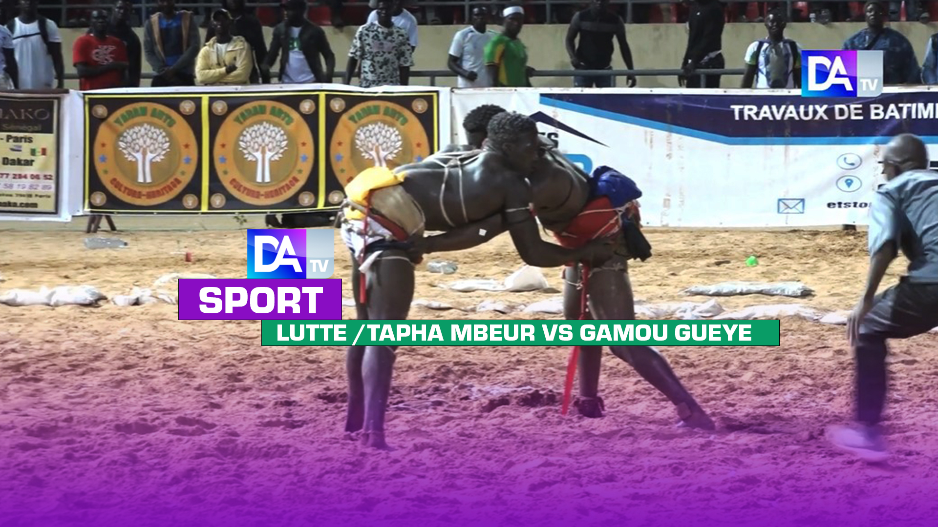 Grand Combat : victoire de Gamou Guèye sur Tapha Mbeur, suite à une ...