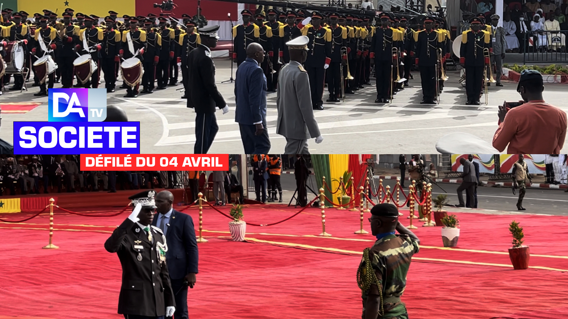 Défilé du 04 avril au boulevard du Général De Gaulle : Les généraux ...