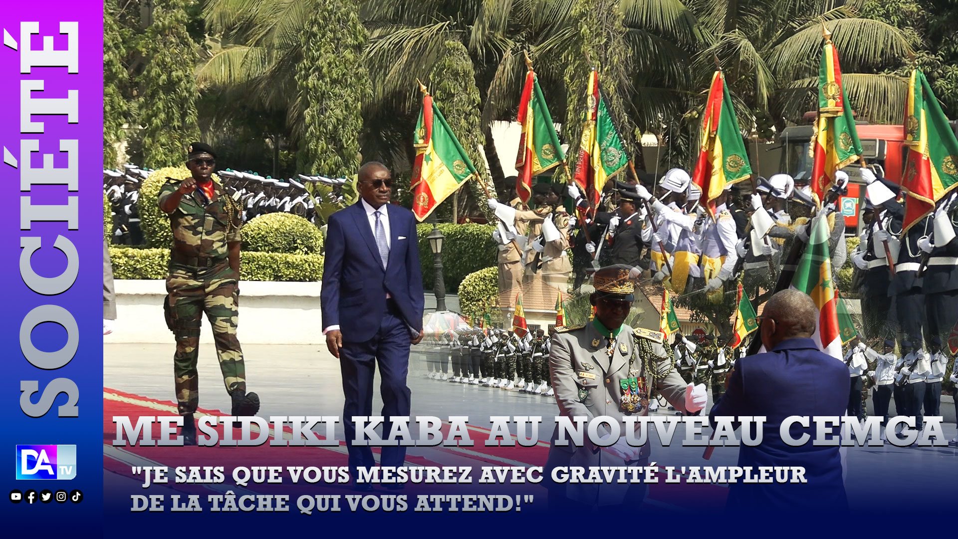 Me Sidiki Kaba au nouveau Cemga : "Je sais que vous mesurez avec gravité l'ampleur de la tâche ...