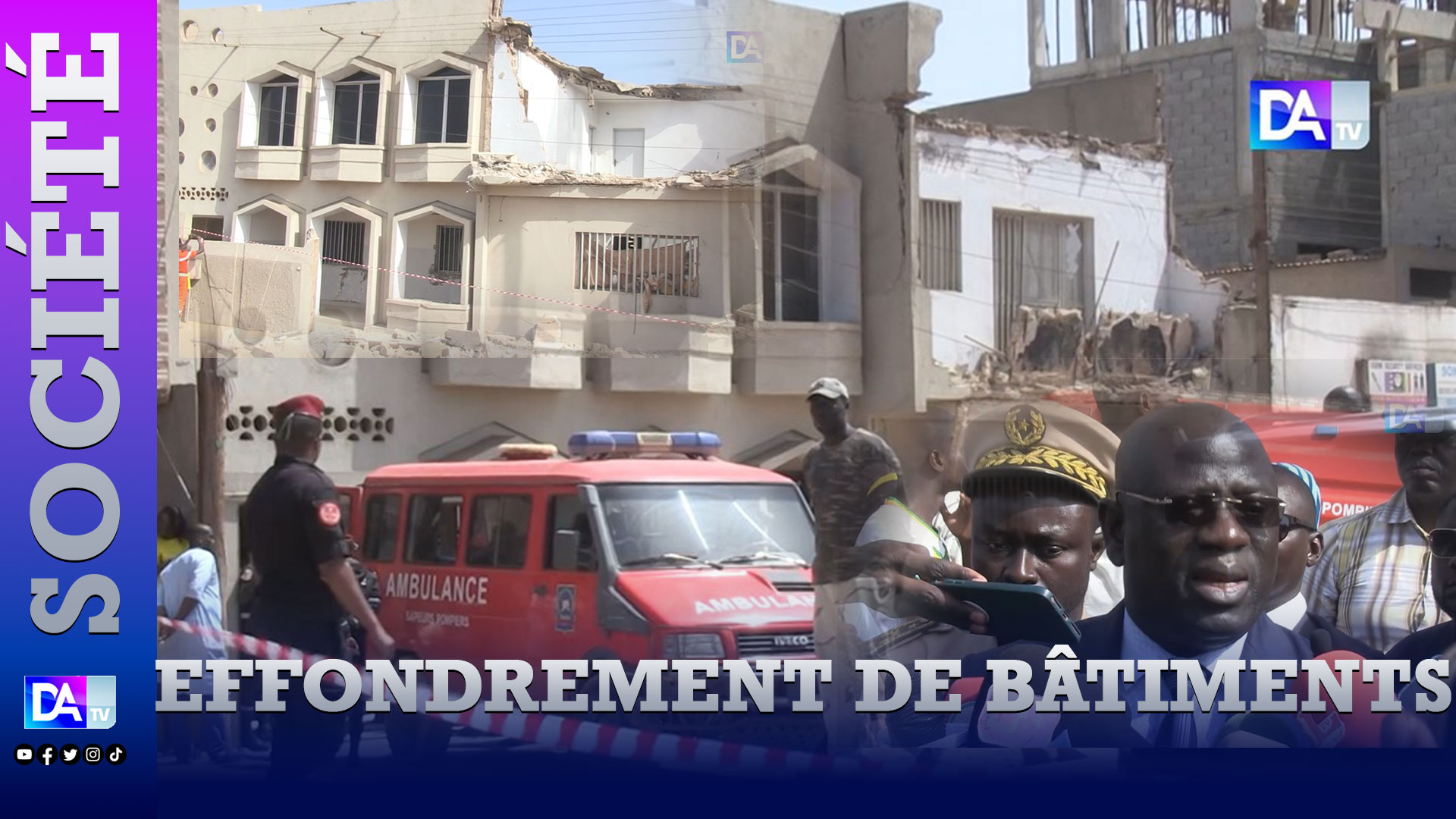 Effondrement de bâtiments : "L'État a recensé tous les édifices à démolir..." (Ministre)