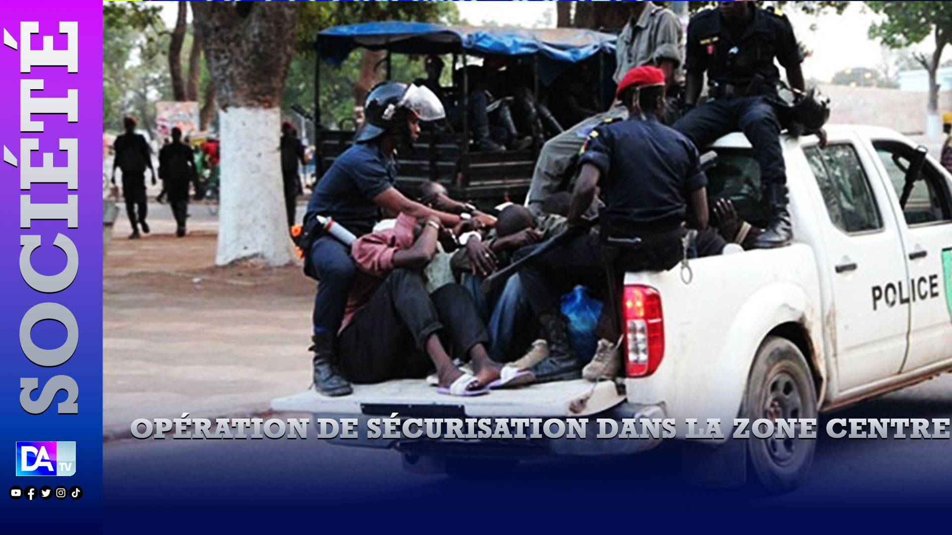 Opération de sécurisation dans la zone centre: 36 individus interpellés ...