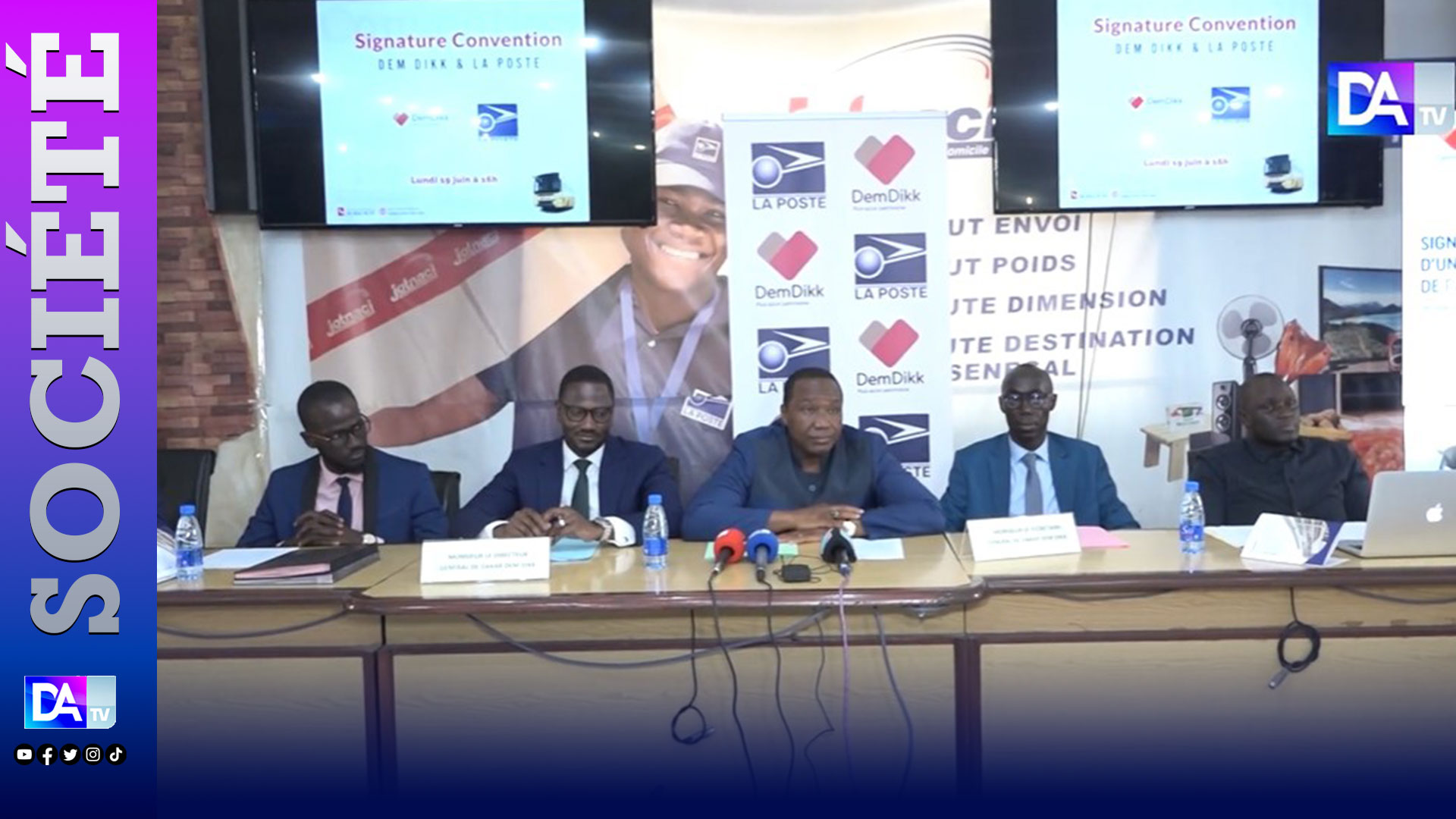 Partenariat : La Poste et Dakar Dem Dikk ont paraphé un accord cadre ...
