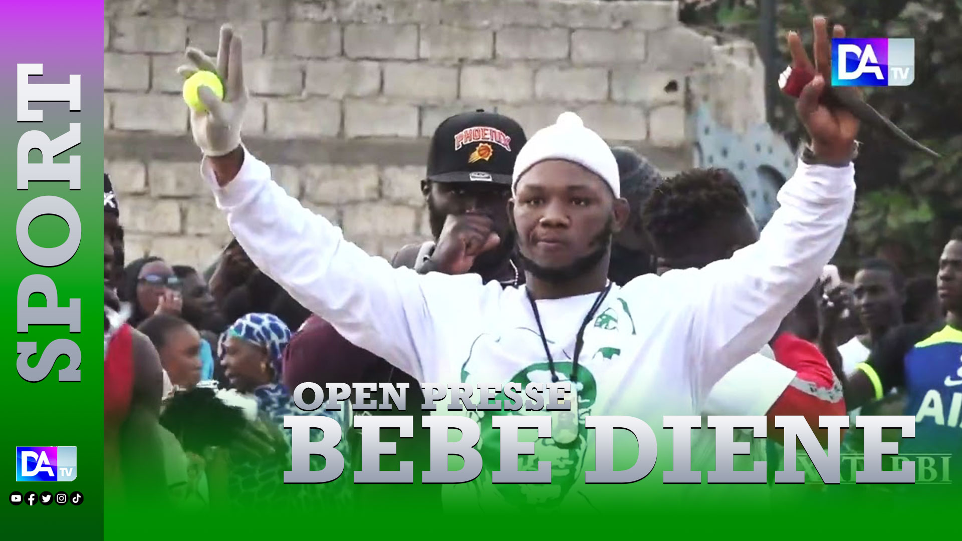 Lutte : Suivez en intégralité l’open presse de Bébé Diène à la Medina