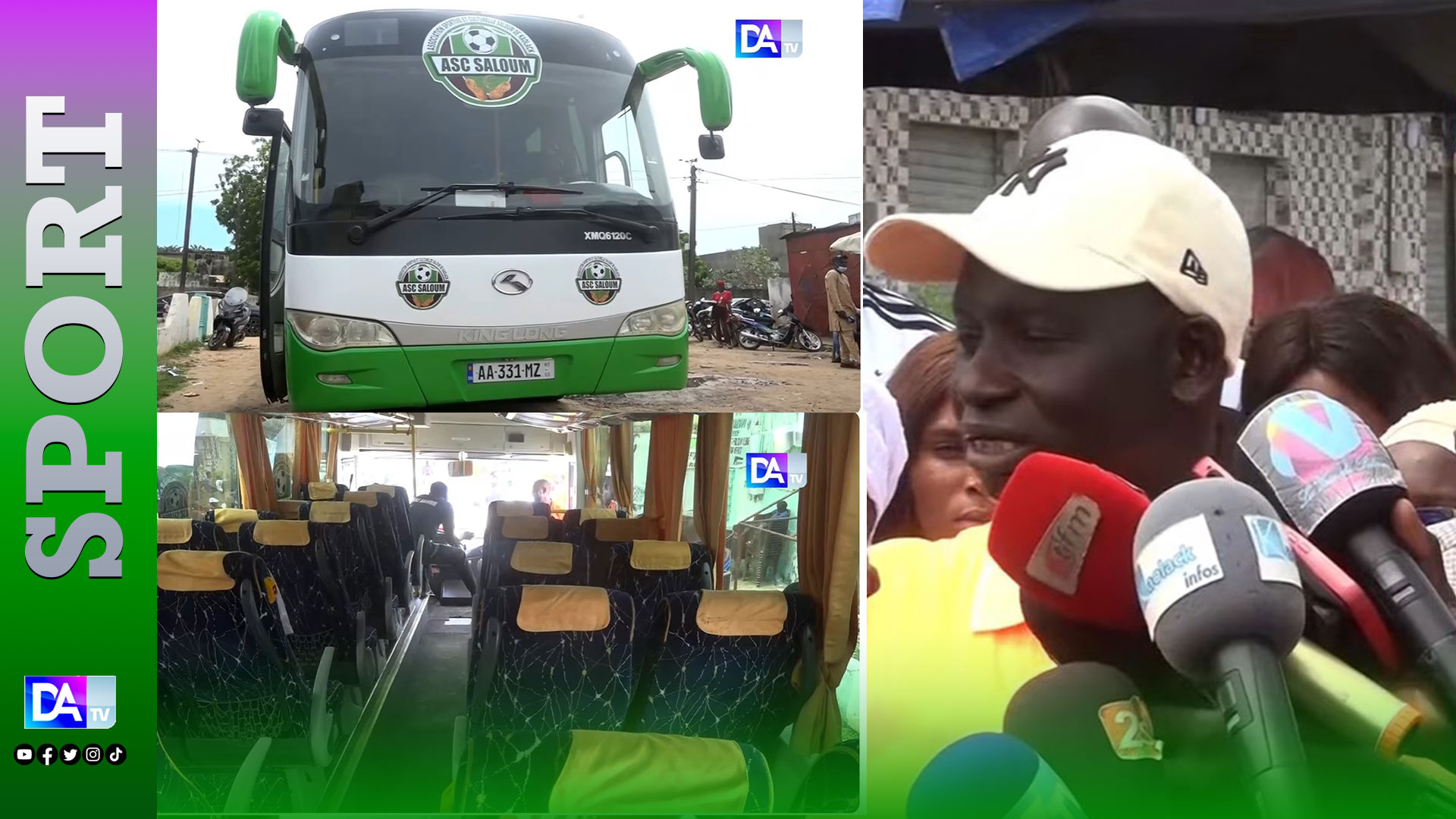 Kaolack : Le président de l'Asc Saloum, Fallou Kébé, offre un bus ...