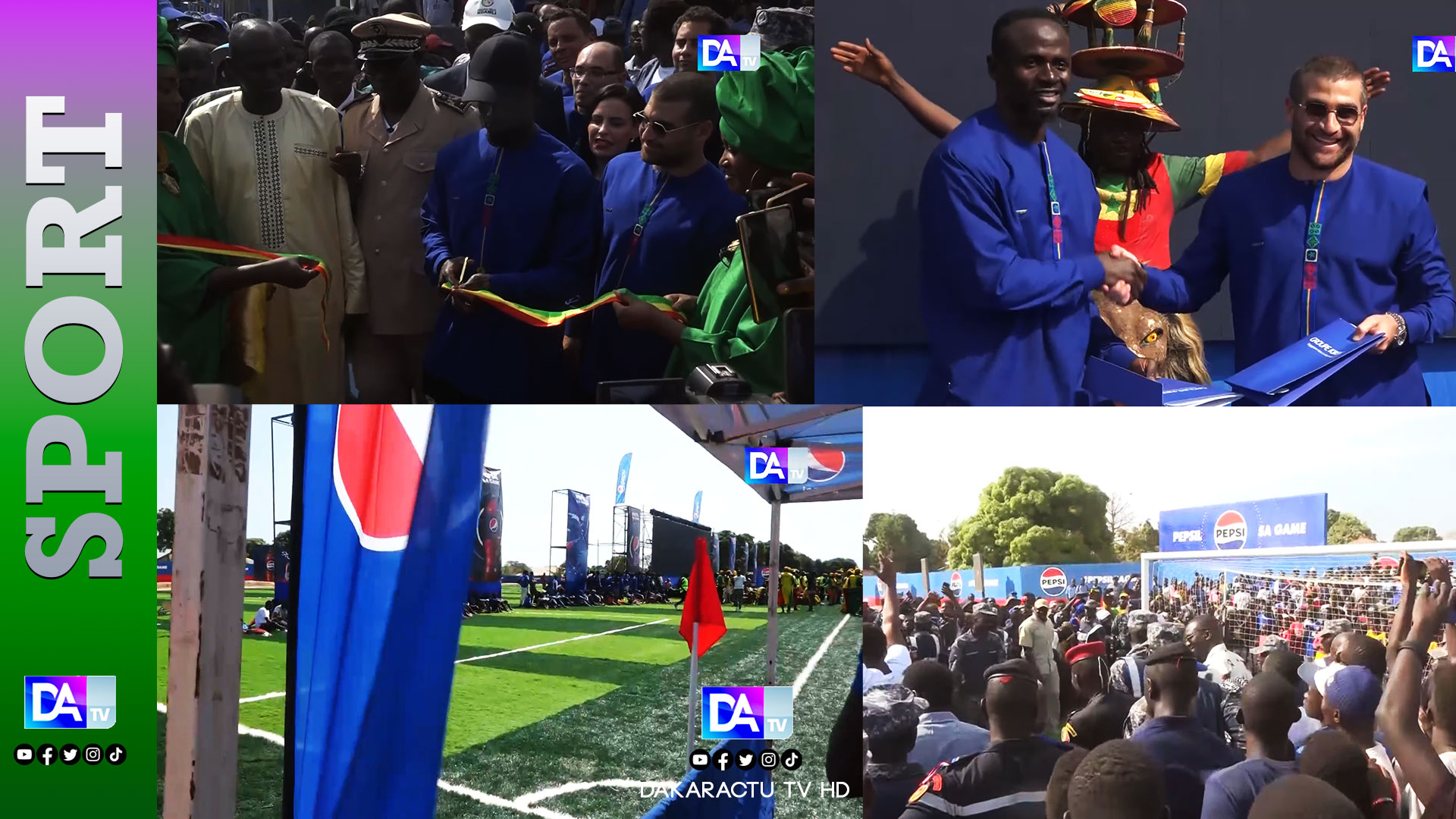 Inauguration (Bambali) : Nouvel ambassadeur de PEPSI, Sadio Mané offre ...