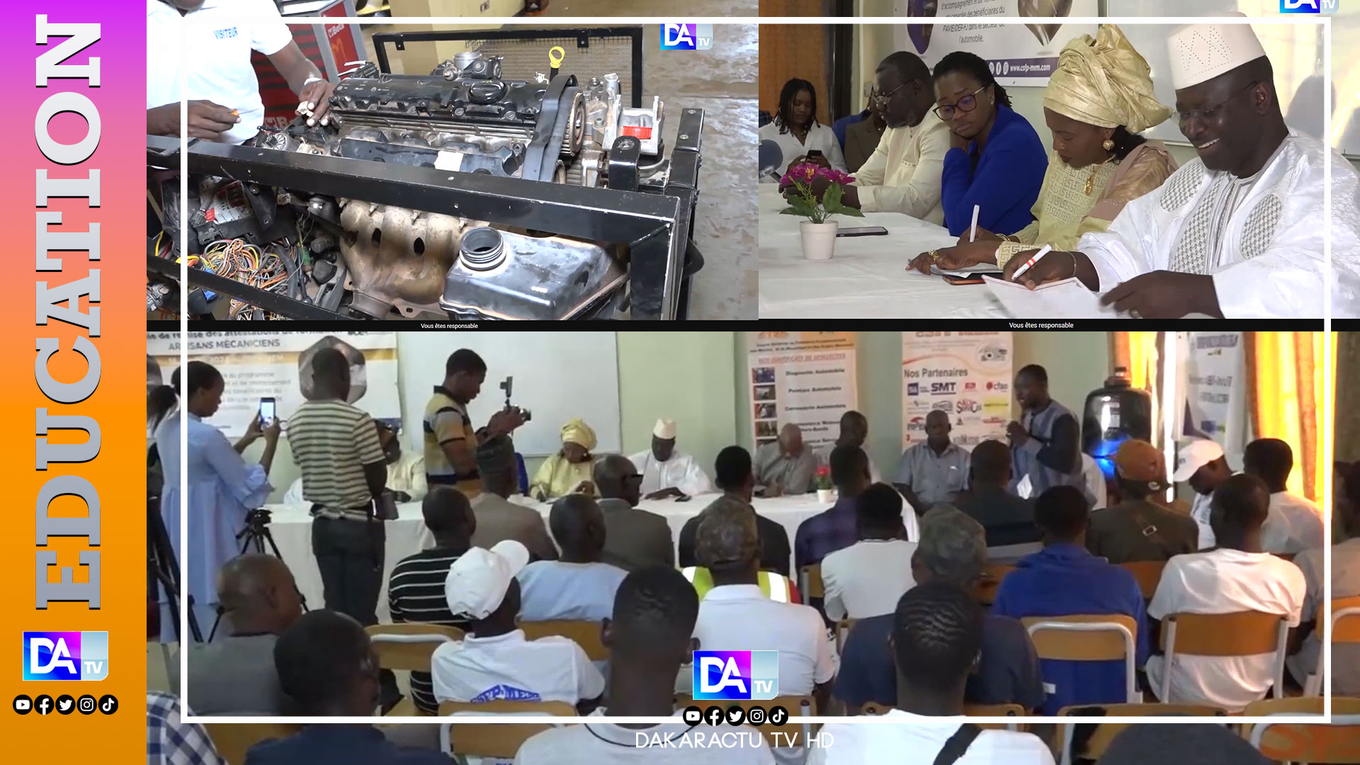 Diamniadio / CSFP-MEM : Le PAVIE outille une cinquantaine d'artisans ...