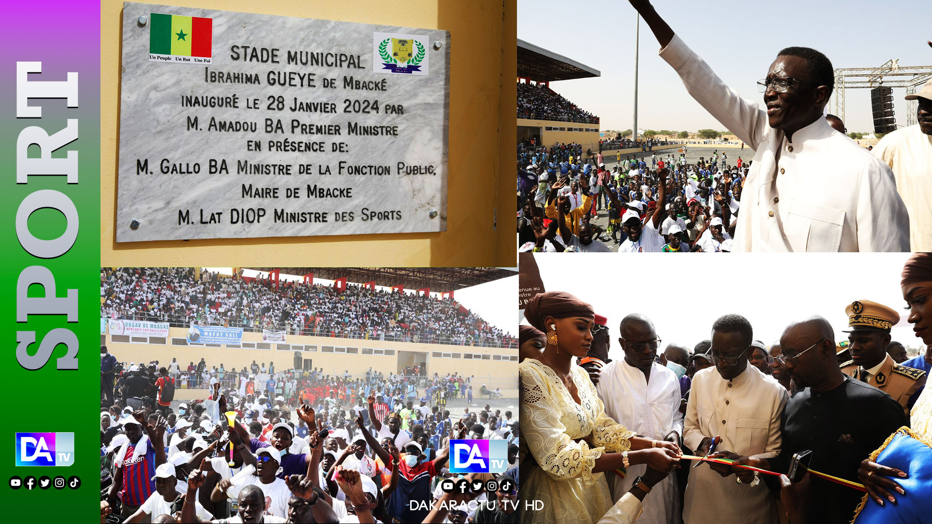 Inauguration du stade de Mbacké/ Le message du PM aux jeunes : « cette ...