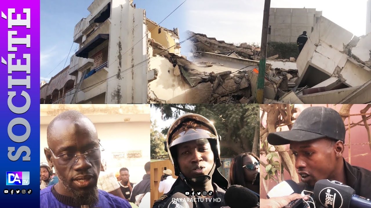 [Video] Effondrement d’un immeuble à Khar Yalla : Les riverains retracent le film du drame