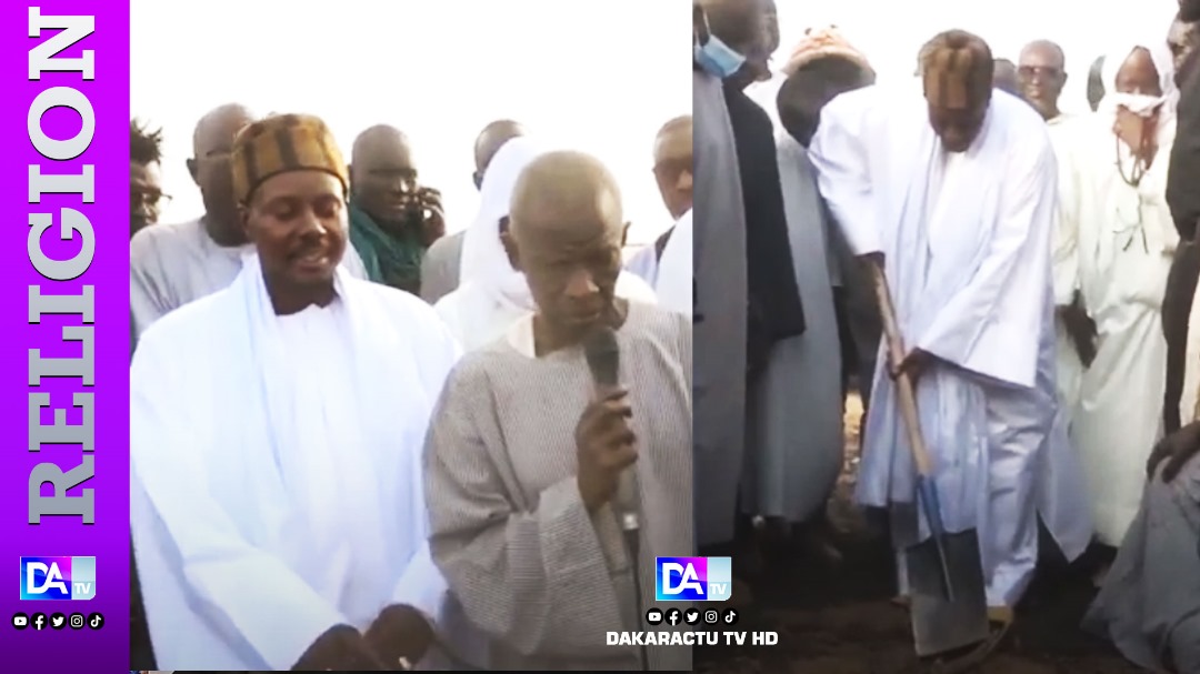 ( Image forte): Cheikh Bass Abdou Khadre creuse un trou à Hisnul Abraar ...