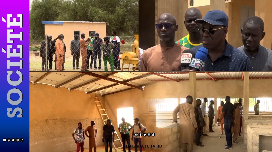 Visite des chantiers de la Commune de Ngoundiane: Le maire Mbaye Dione ...