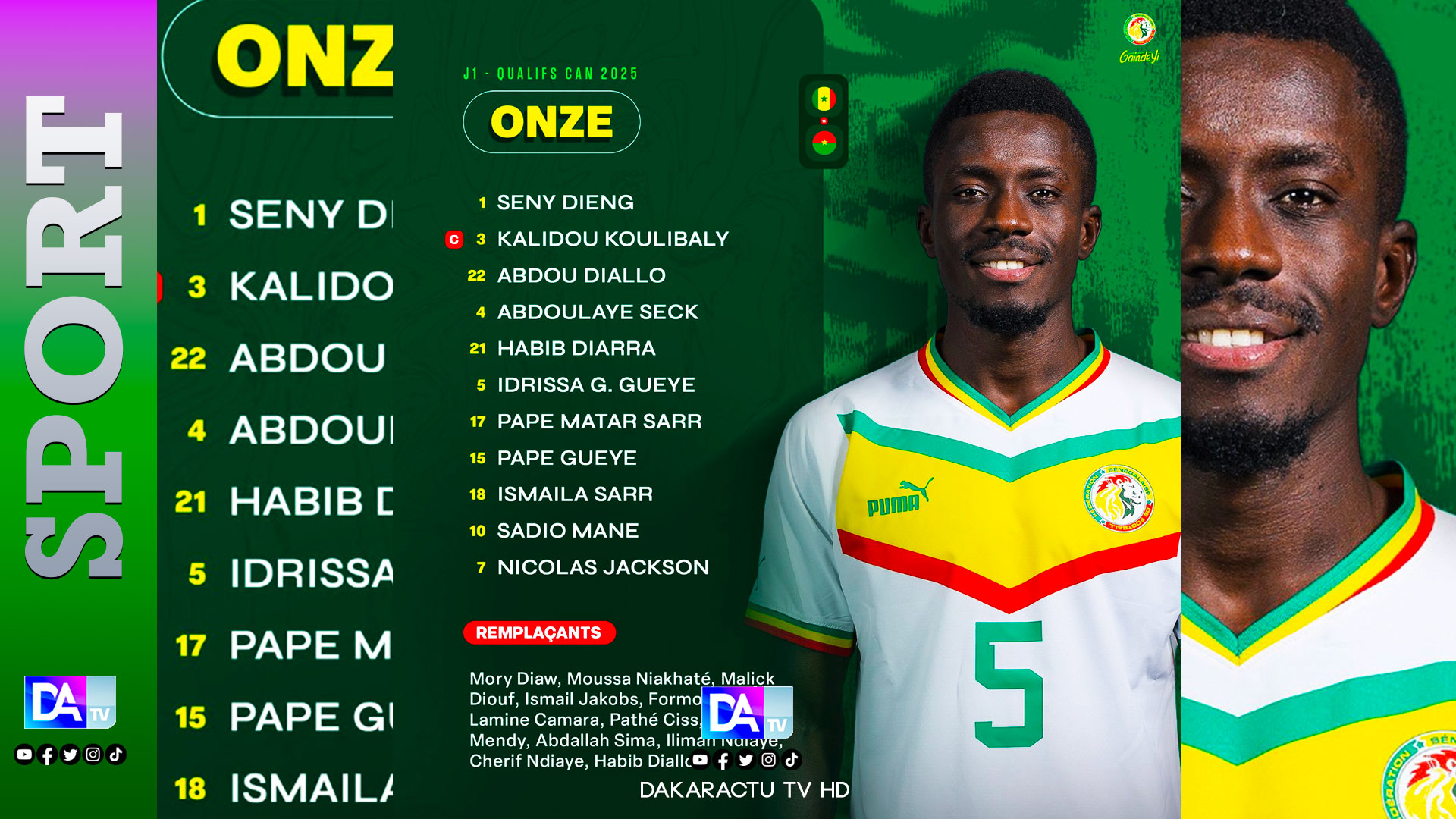 Équipe nationale : Aliou Cissé modifie son onze de départ avec Seny Dieng et Abdou Diallo ...