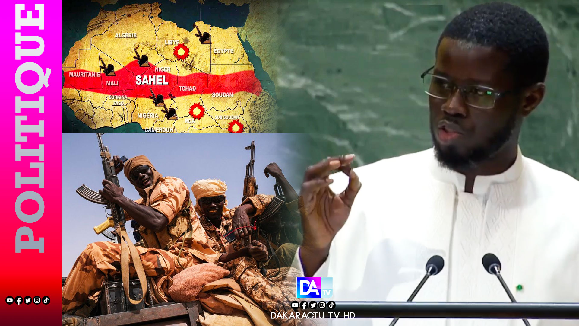 Discours panafricain du PR Diomaye Faye aux NU: « Nous ne pouvons pas accepter que le Sahel ...