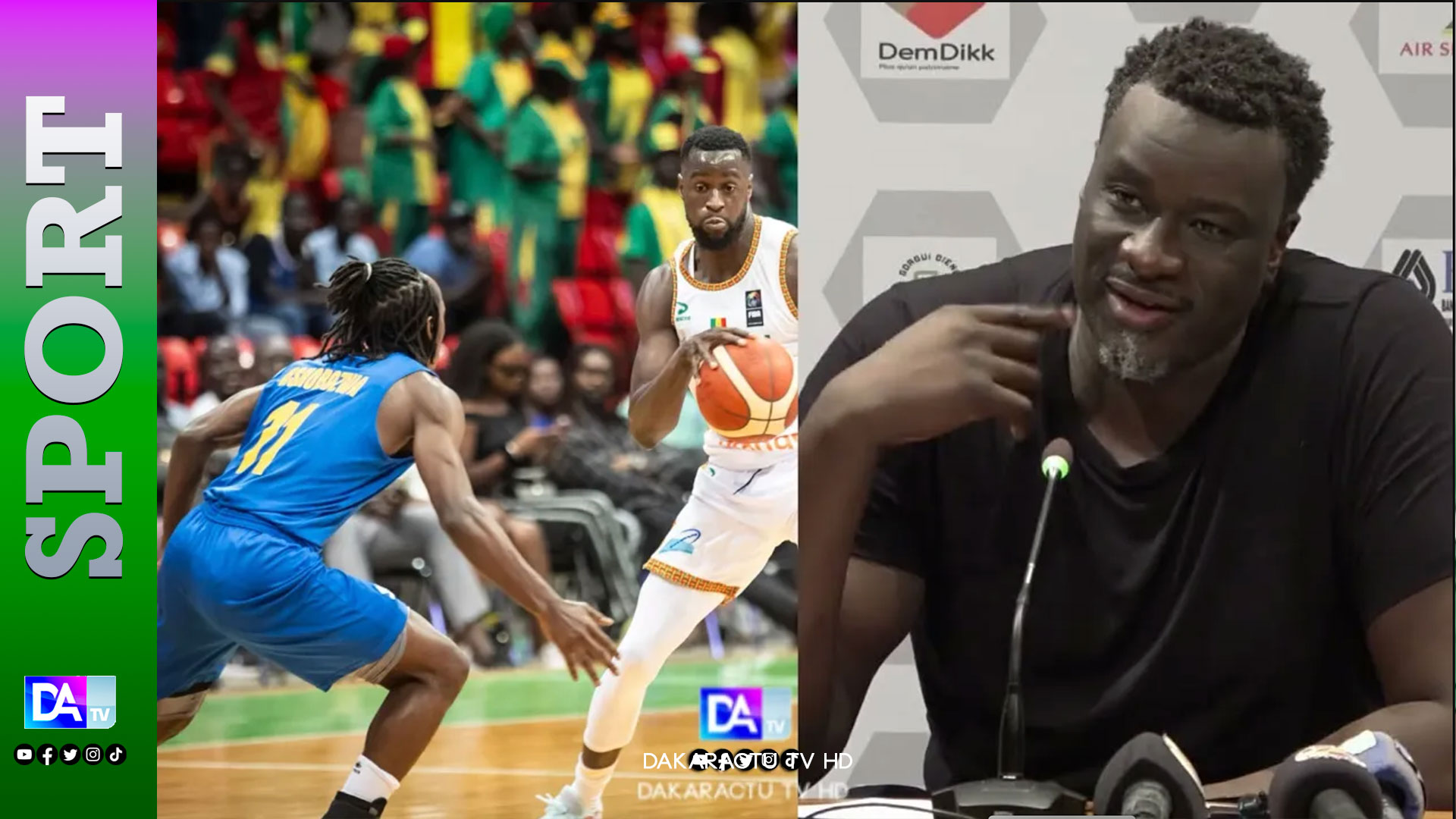 Eliminatoires /Afrobasket 2025: "Aujourd'hui, c'est notre défense qui nous a aidés " (Desagana Diop)